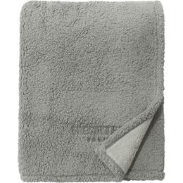 Wohndecke HECHTER PARIS, B:150cm L:200cm, grau, Polyester, Wohndecken, "0238003", Sherpa Wohndecke, Kuscheldecke, superweich, bequem, wohlig warm