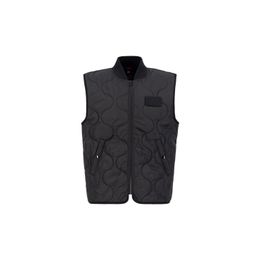 Herren Blouson "ALS Vest", schwarz, Gr. M, Alpha Industries, Obermaterial: 100% Polyester; Futter: 100% Nylon, Jacken