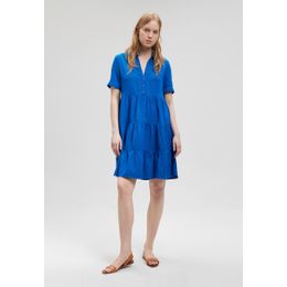 Mavi Damen Minikleid "WOVEN MINI DRESS", blau, Gr. XS, unifarben, 63% Viscose, 37% Baumwolle, Kleider, Kleid kurz