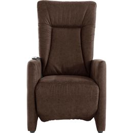 Sit & More TV-Sessel SIT & MORE, B:71cm, braun, 100% Polyester, Sessel, "Melissa", wahlweise elektrisch oder manuell verstellbar, optional Aufstehhilfe
