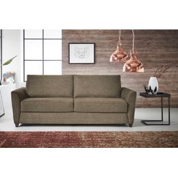 Schlafsofa Bali, B:215cm H:93cm T:103cm, braun, Wohnzimmer, Sofas, "Dallas, Dauerschläfer", in 140er und 160er Breite, inkl. Ergoflex-Unterfederung