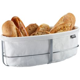 Gefu Brotkorb "BRUNCH oval", B:15cm H:11,5cm, wei&szlig;, Lebensmittelaufbewahrungsbeh&auml;lter, perfekt f&uuml;r Brot & Br&ouml;tchen