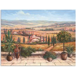 Wandbild Artland, B:120cm H:90cm, braun, Wohnzimmer, Bilder, "Terrasse", als Alubild, Leinwandbild in verschied. Gr&ouml;&szlig;en