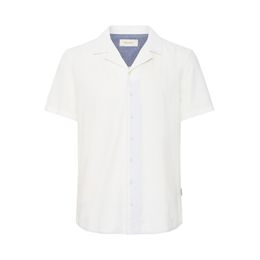 Blend Herren Kurzarmshirt "Kurzarmhemd BHBOBBY Shirt cuba", wei&szlig;, Gr. XXL, Obermaterial: 55% Leinen LI. 45% Viskose CV., Hemden