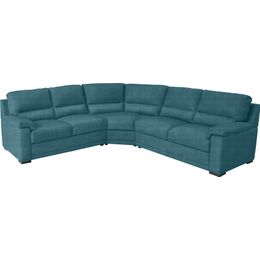 Ecksofa Egoitaliano, B:266cm H:90cm T:246cm, blau, Luxus-Mikrofaser BLUSH (100% Polyester) ist ein innovatives Mikrofasergewebe mit wasser- und
