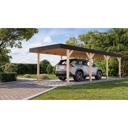 Einzelcarport Karibu, beige, Carports, aus kesseldruckimpr&auml;gniertem Massivholz