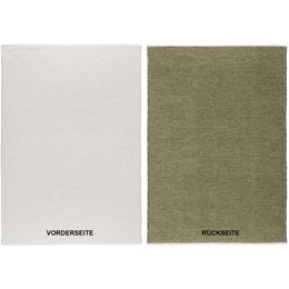 Teppich, B:80cm H:5mm L:150cm, beige, OCI DIE TEPPICHMARKE, Polyester, Wohnzimmer, Teppiche, "JOKER OF COLORS", Wendeteppich, weiche flache Oberfl&auml;che
