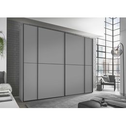 Schwebet&uuml;renschrank STAUD, B:249cm H:222cm T:68cm, grau, Holzwerkstoff, Schr&auml;nke, "Sonett 200 G, Made in Germany", mit vier verschiedenen
