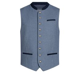 N&uuml;bler N&Uuml;BLER Herren Trachtenweste "Trachten Gilet Enoch"blau, Gr. 50, Obermaterial: 60% Viskose CV. 40% Polyester PES., Westen