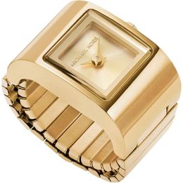 Michael Kors Damen Uhrenring "DARRINGTON WATCH RING", gold, Armbanduhren, Quarzuhr, Damenuhr, Edelstahl, Flexband, Zugband, analog