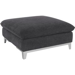 Hocker COTTA, B:98cm H:46cm T:98cm, braun, Struktur (100% Polyester );Chenille (90% Polyester; 10% Polyamid ), Wohnzimmer, Hocker, "Teresa"