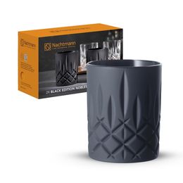 Nachtmann Whiskyglas "Whiskygläser Noblesse Black Edition 295 ml 2er Set schwarz", schwarz, Trinkgefäße