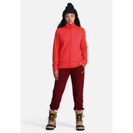 KARI TRAA Damen Fleecejacke "Kari", rot, Gr. XS, unifarben, 100% Polyester, Jacken, mit funktionalem 4-Wege-Stretch