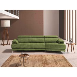Ecksofa Egoitaliano, B:246cm H:99cm T:140cm, gr&uuml;n, Wohnzimmer, Sofas, "Soul, extravagantes Designsofa, Megasofa, super bequem, tolle Details", mit