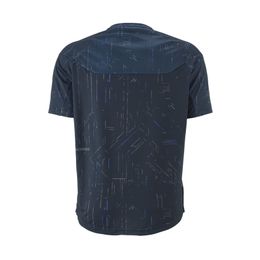 Gonso Herren Radtrikot "Trail Jersey M", blau, Gr. 6XL, 88% Polyester (recycelt), 12% Elasthan, Trikots, Herren Fahrradtrikot kurzarm, l&auml;ssiges