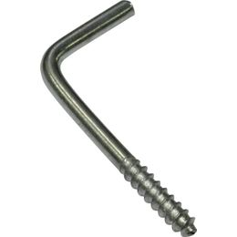 Schraubenhaken Gardinia, silber, Gardinenstangenhalterungen, Serie Vitragestange flachoval &Oslash; 11 mm