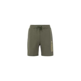 Herren Shorts "Alpha Puff Print Short", grün, Gr. M, Alpha Industries, Obermaterial: 80% Baumwolle, 20% Polyester, Hosen