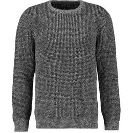 Ragman Herren Rundhalspullover, grau, Gr. S, 100% Baumwolle, Pullover