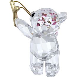 Swarovski Dekofigur "Kristallfigur Sammelfigur Kris B&auml;r Ich sende dir meine Liebe", B/H/T: 3cm x 3,1cm x 4,2cm, transparent, Metall, Swarovski