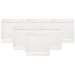 Villeroy & Boch VILLEROY & BOCH Speiseteller "Speiseteller quadratisch Manufacture Rock Blanc 28 x 28 cm 6er Set weiß", weiß, Speiseteller