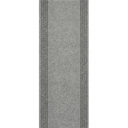 L&auml;ufer ANDIAMO, B:80cm H:7mm L:200cm, grau, Obermaterial: 100% Polypropylen, Flur, Teppiche, "Luan", Schmutzfangl&auml;ufer, meliert, mit Bord&uuml;re, f&uuml;r den