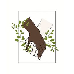 Bild Komar, B:40cm H:50cm, braun, Holz, Papier, Wohnzimmer, Bilder, "Loving people", Wandbild zur Dekoration - ohne Rahmen