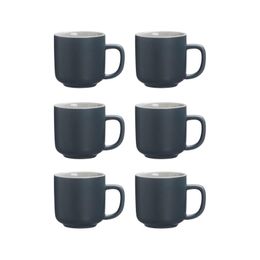 Ritzenhoff & Breker Espressotasse "Espressotassen Jasper 100 ml 6er Set", 6 tlg., grau, RITZENHOFF & BREKER, Trinkgef&auml;&szlig;e