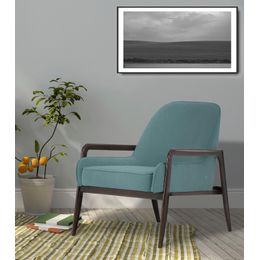Sessel Home Affaire, B:72,5cm H:84cm T:78cm, blau, Samtoptik (100% Polyester);Luxus-Microfaser weich (100% Polyester);Struktur fein (100% Polyester),
