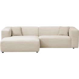 Polsterecke Home Affaire, B:267cm H:66cm T:163cm, beige, Sofas, "BAKELS, Ecksofa-Set mit Hocker, L-Form mit Schlaffunktion", Ecksofa-Set (incl.