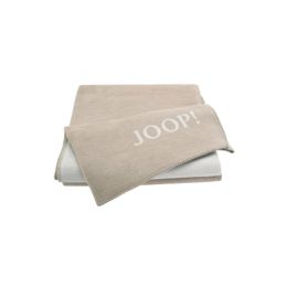 JOOP! Wohndecke JOOP, B:150cm, beige, Obermaterial: 58% Baumwolle CO. 35% Polyacryl PAN. 7% Polyester PES., Wohndecken, "Wohndecken 1er Pack"