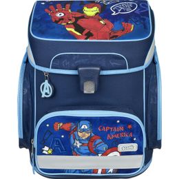 Scooli Kinder Schulranzen "EasyFit, Avengers", bunt, Polyester, gemustert, Rucks&auml;cke