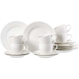 Ritzenhoff & Breker Kaffeeservice "Saphir", 18 Stk., weiß, RITZENHOFF & BREKER, Geschirr-Sets, aus Porzellan für 6 Personen