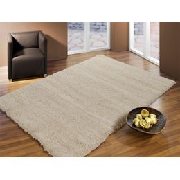 Hochflor-Teppich, B:65cm H:52mm L:130cm, beige, OCI DIE TEPPICHMARKE, Kunstfaser, Teppiche, "Lobby Shaggy", Wohnzimmer