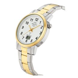 MASTER TIME Herren Funkuhr "Basic", gold, Armbanduhren, Quarzuhr, Armbanduhr, Herrenuhr, Edelstahlarmband, analog, digital