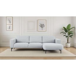 Ecksofa OTTO HOME, B:289cm H:85cm T:159cmsilber, 100% Polyester, Wohnzimmer, Sofas, "Lillith, 289 cm, L-Form, gemütlicher Sitzkomfort", Eckcouch mit