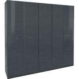 Dreht&uuml;renschrank Rauch, B:226cm H:210cm T:54cm, grau, Holzwerkstoff, Schr&auml;nke, "Kleiderschrank Schrank Garderobe TOPSELLER OTELI inkl.
