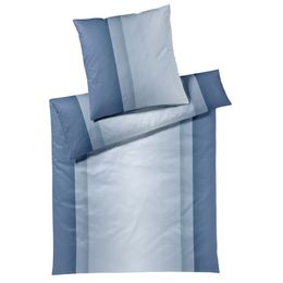 Bettw&auml;sche Elegante, blau, Jersey, Obermaterial: 100% Baumwolle, Bettw&auml;sche, "Silhouette", angenehmes Hautgef&uuml;hl