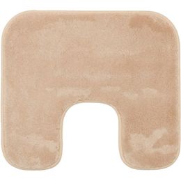 G&ouml;zze Badematte G&Ouml;ZZE, H:18mm, beige, Polyester, Badematten, "Rio Premium", Badteppich, Uni Farben, waschbar, rechteckig & rund erh&auml;ltlich