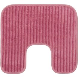 G&ouml;zze Badematte G&Ouml;ZZE, H:7mm, rosa, Polyester, Badematten, "Berlin", Badteppich, Uni Farben, Cord Optik, waschbar