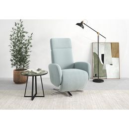 Sit & More TV-Sessel SIT & MORE, B:71cm H:110cm T:82cm, blau, Sessel, "Grenoble, inkl. Kopfteilverstellung", wahlweise mit 2 Motoren, Akku & Aufstehhilfe