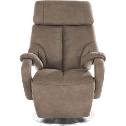 Sit & More TV-Sessel SIT & MORE, B:80cm H:113cm T:80cm, braun, Luxus-Kunstleder;NaturLEDER (echtes Rindsleder);Luxus-Microfaser (100% Polyester), Sessel,