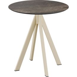 Klapptisch Essentials, B:70cm H:73,2cm T:70cm, beige, Stahl/HPL Tischplatte, Garten, Tische, "Infinity", in verschiedenen Ausführungen