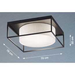 Fischer und Honsel Deckenleuchte "Carre", 3, 1 Stk., braun, FISCHER & HONSEL, Wohnzimmer, Leuchten