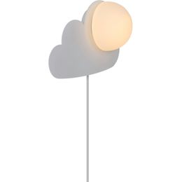 Nordlux Wandleuchte "Skyku Cloud", 1, Ø 16cm H: 23,8cm, 1 Stk., weiß, Kinderzimmer, Leuchten