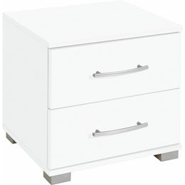 Nachtkonsole Priess, B:41cm H:37cm T:38cm, wei&szlig;, Holzwerkstoff, Sideboards, "Husum Nachtkonsole in premium Qualit&auml;t Schlafzimmer Schrank", mit 2
