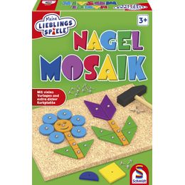 Schmidt Spiele Jungen Spiel "Meine Lieblingsspiele, Nagelmosaik", bunt, Spiele