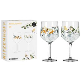 Ritzenhoff Gläser-Set "Gin-Gläser Botanic Glamour 720 ml 2er Set transparent", 2 tlg., transparent, Trinkgefäße