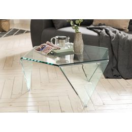 Couchtisch PAROLI, B:80cm H:42cm T:90cm, transparent, Wohnzimmer, Tische