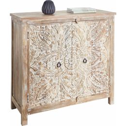 Kommode Home Affaire, B:107cm H:101cm T:43cm, beige, Schlafzimmer, Sideboards, Breite 107 cm