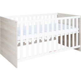 Home Affaire Baby Babybett "Geert", grau, Holzwerkstoff, Massivholz, Babybetten, Made in Germany